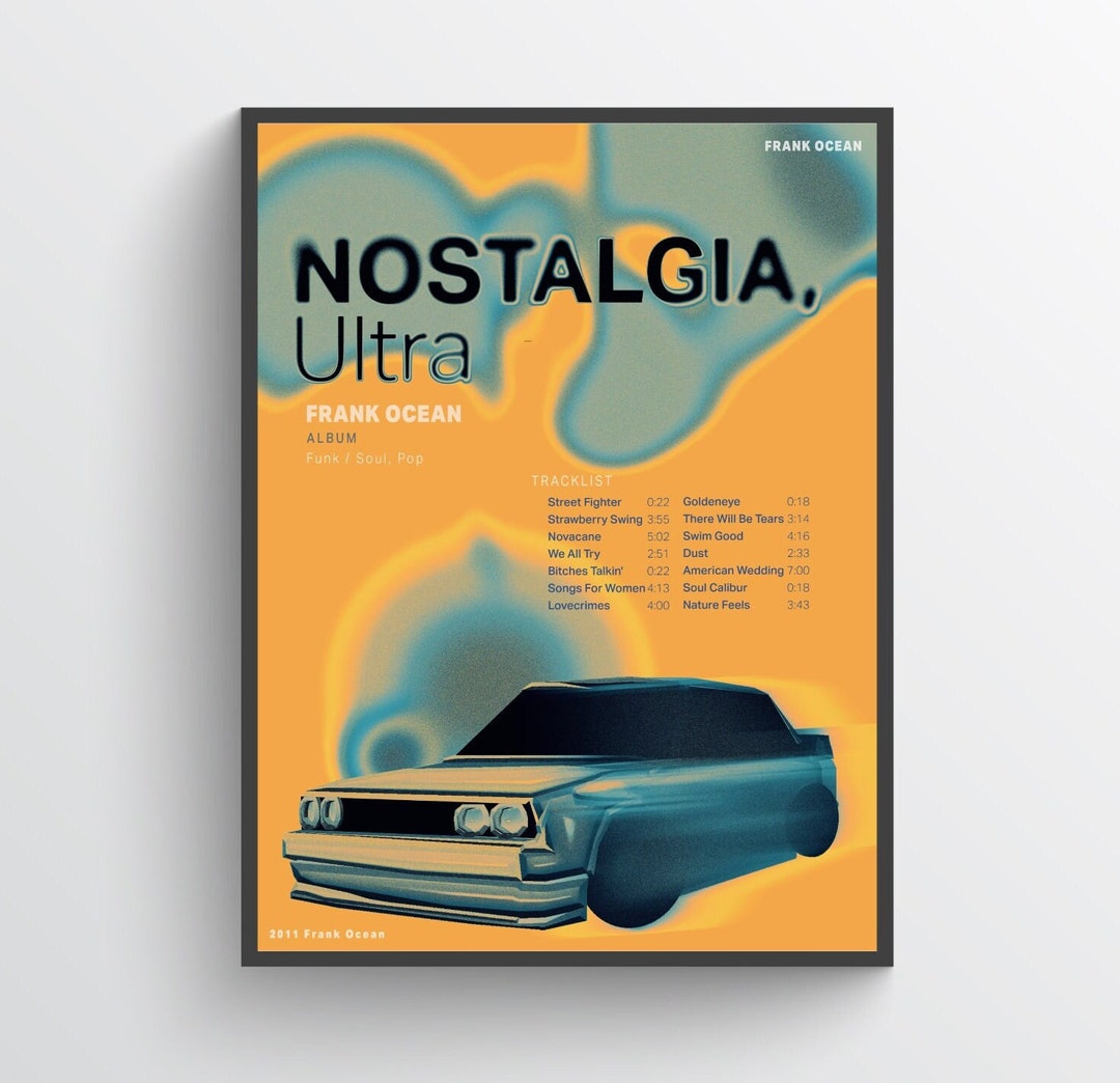 3 Frank Ocean Nostalgia Ultra Printable Posters - Etsy
