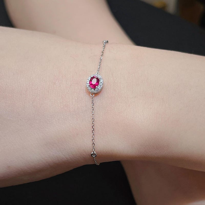 Ruby Bracelet - Etsy
