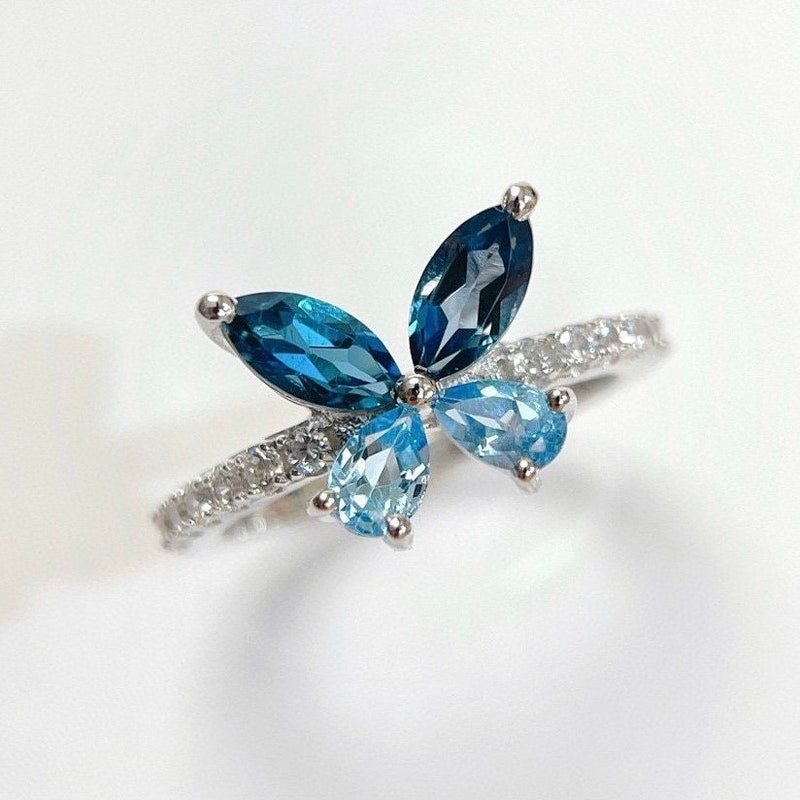 Butterfly Rings Sapphire - Etsy