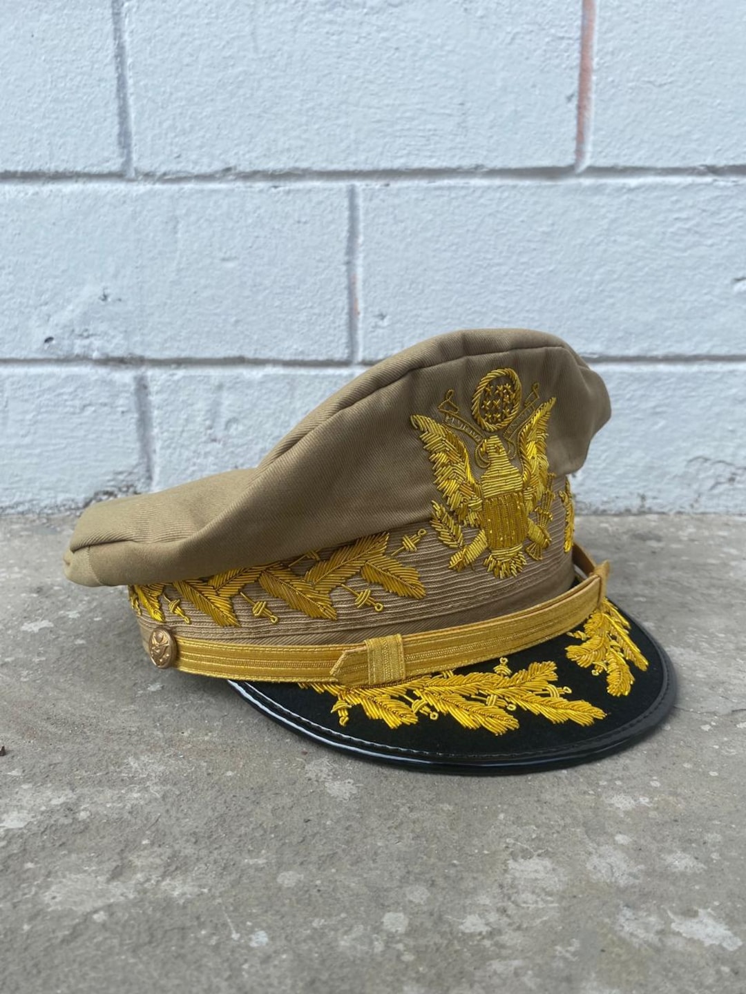 Handmade US Army Peak Cap General Douglas Macarthur's Uniform Military ...