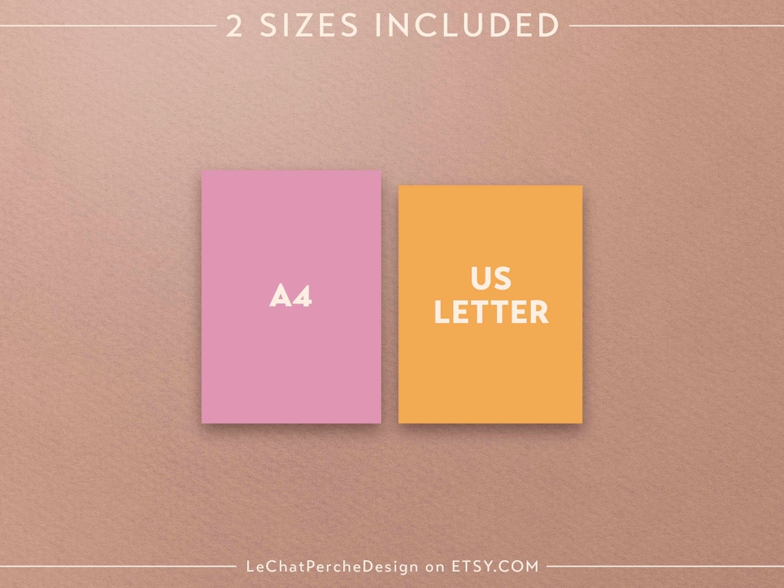 Sticky Notes Perpetual MONTHLY CALENDAR Printable, 3 X 3, Desk Calendar ...