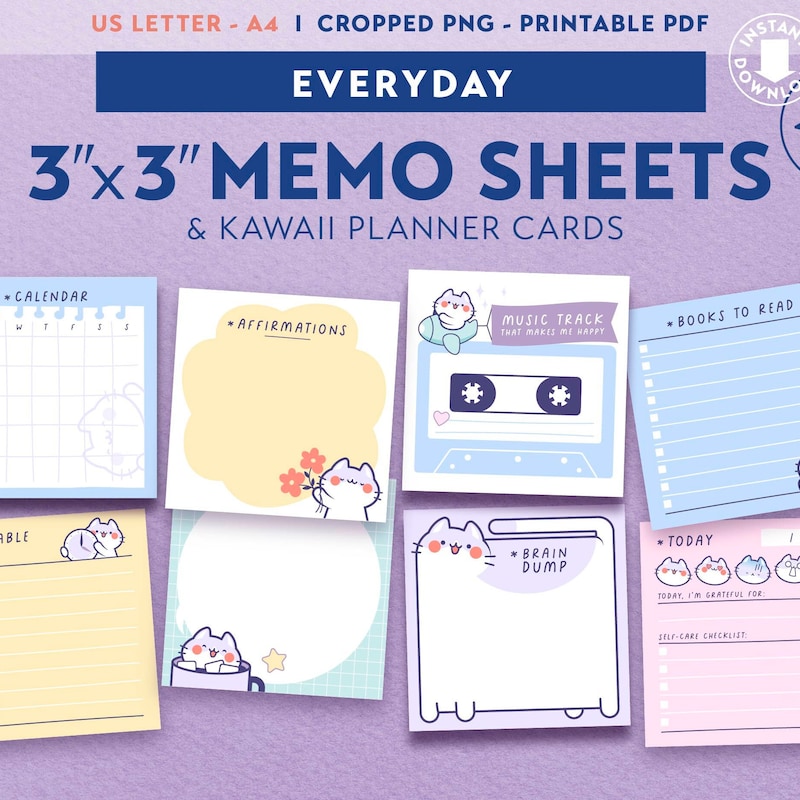 Diy Notes Memo - Etsy Israel