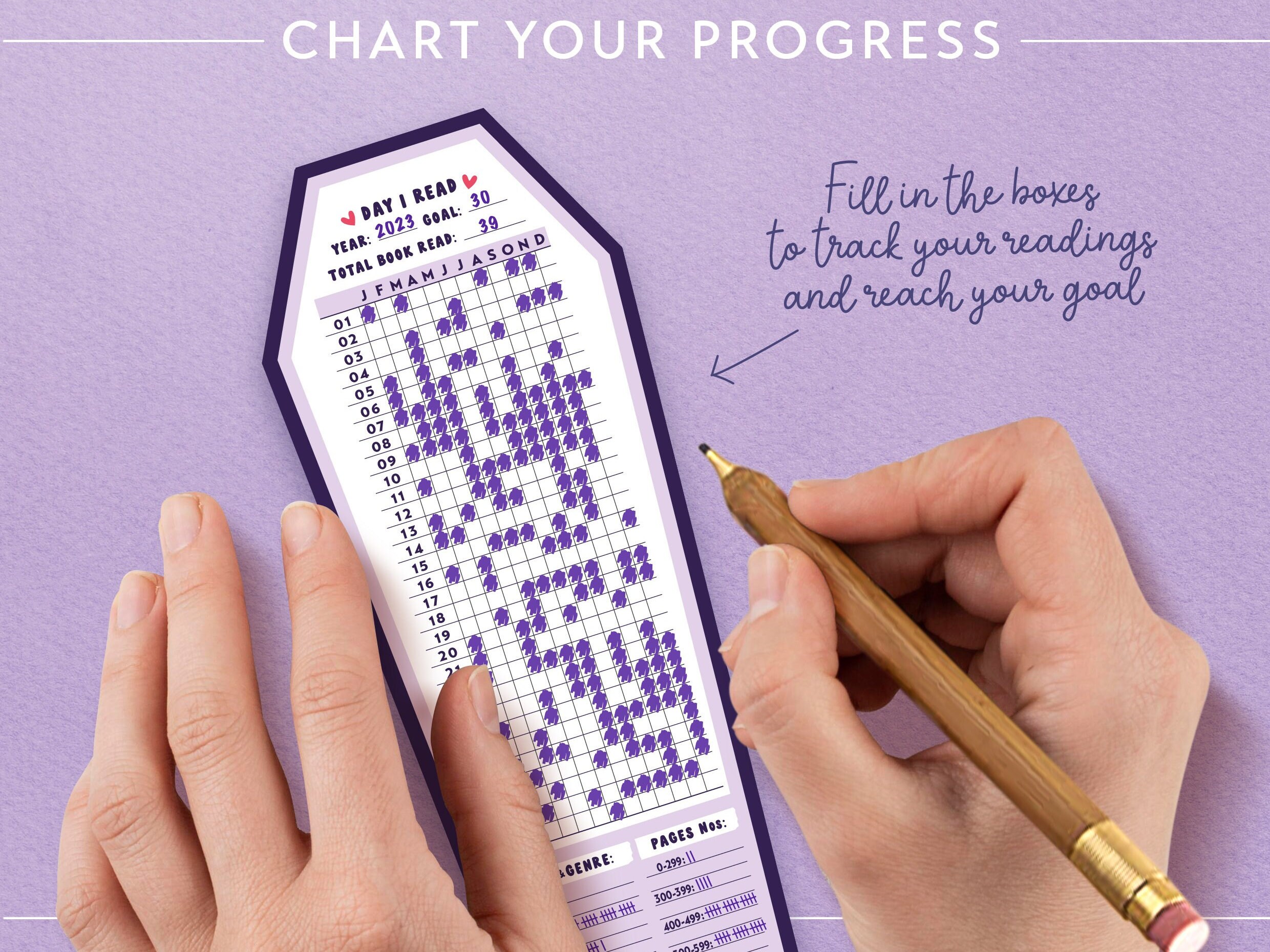 Vampire Bookmark: Gothic Book Tracker, Printable Bookmark (PNG, PDF) - Etsy