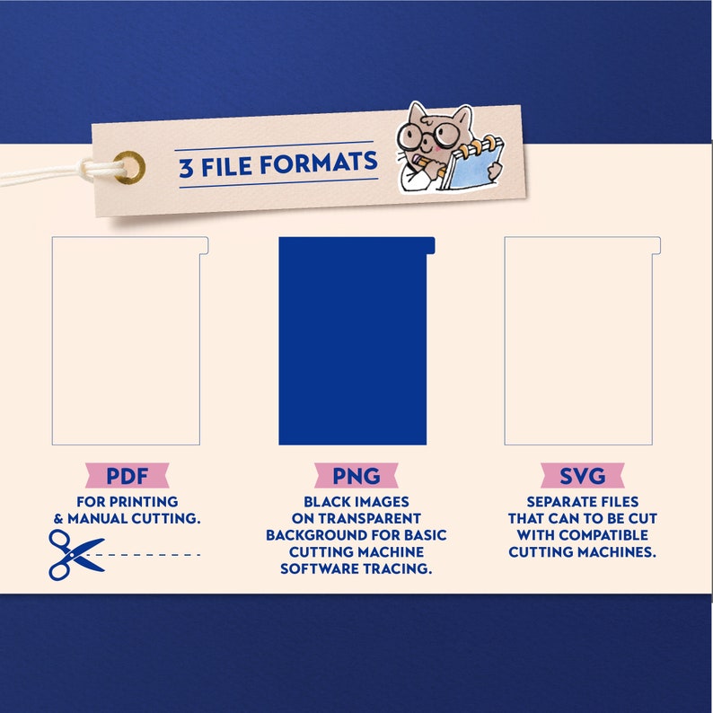 12 Side Tab Dividers for A4 Size Planner Die Cutting Files - Etsy