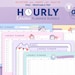 Kawaii Hourly Planner Bundle, Digital Timetable, Cute Cat Daily ...