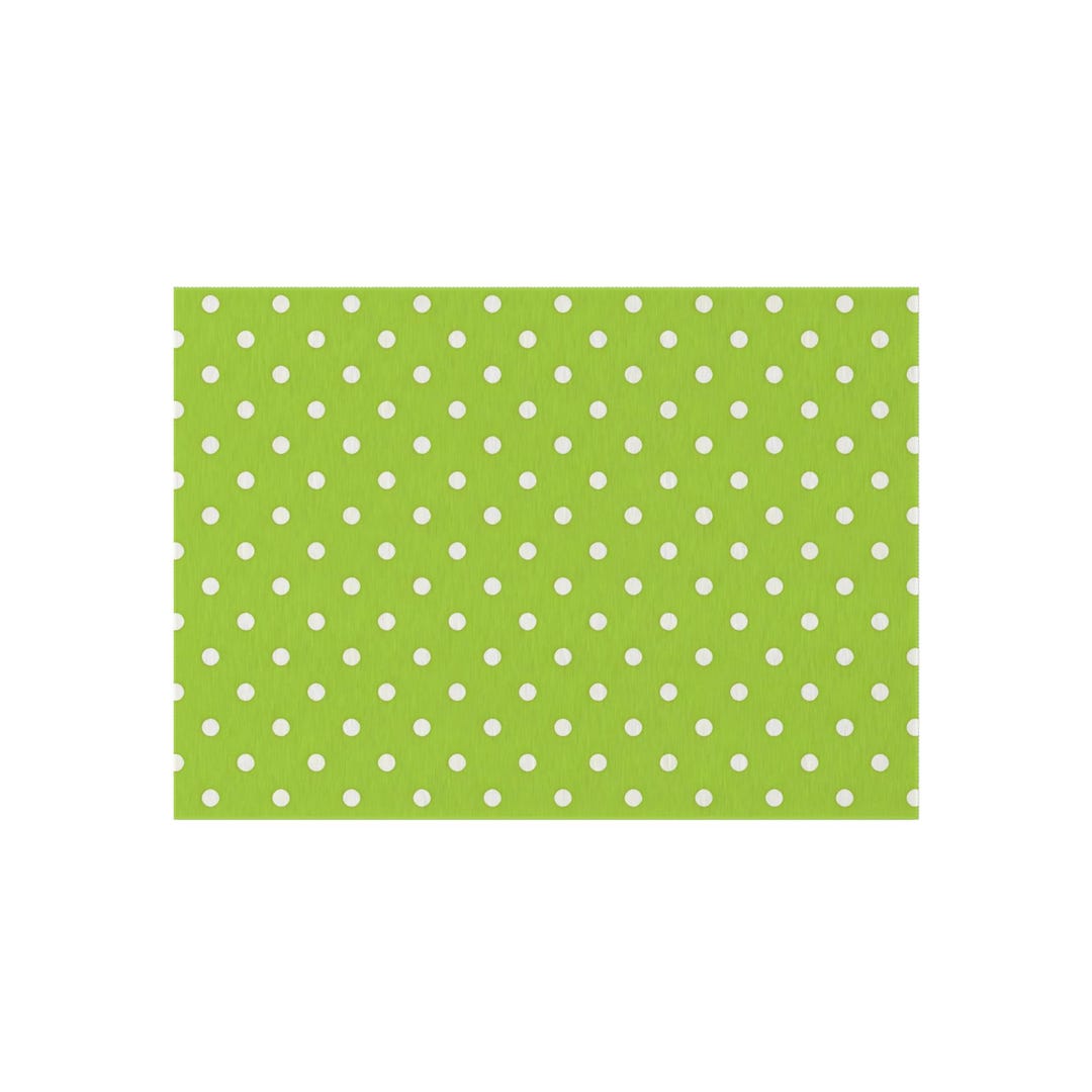 Lime Polka Dot Indoor/outdoor Rug - Etsy