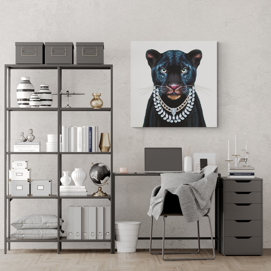 Black Panther, Animal Prints, Panther Wall Art, Wall Art, Wall Art ...