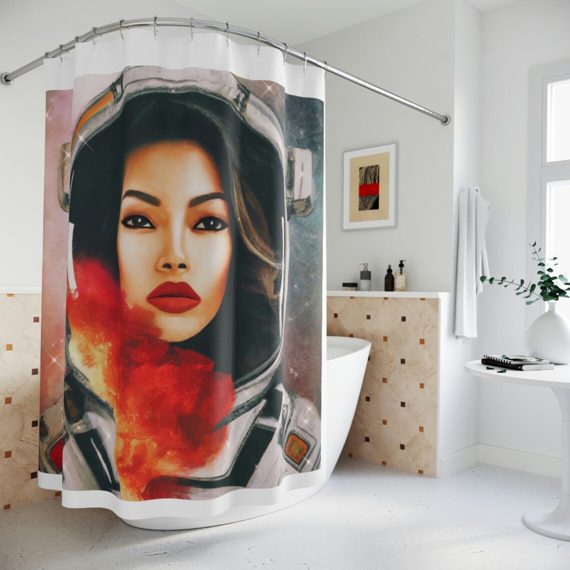 Astronaut, Space, Shower Curtain, Home Accessories, Bathroom Décor ...