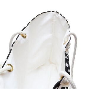 Black and White Polka Dot Weekender Bag - Stylish Travel Tote, Beach ...