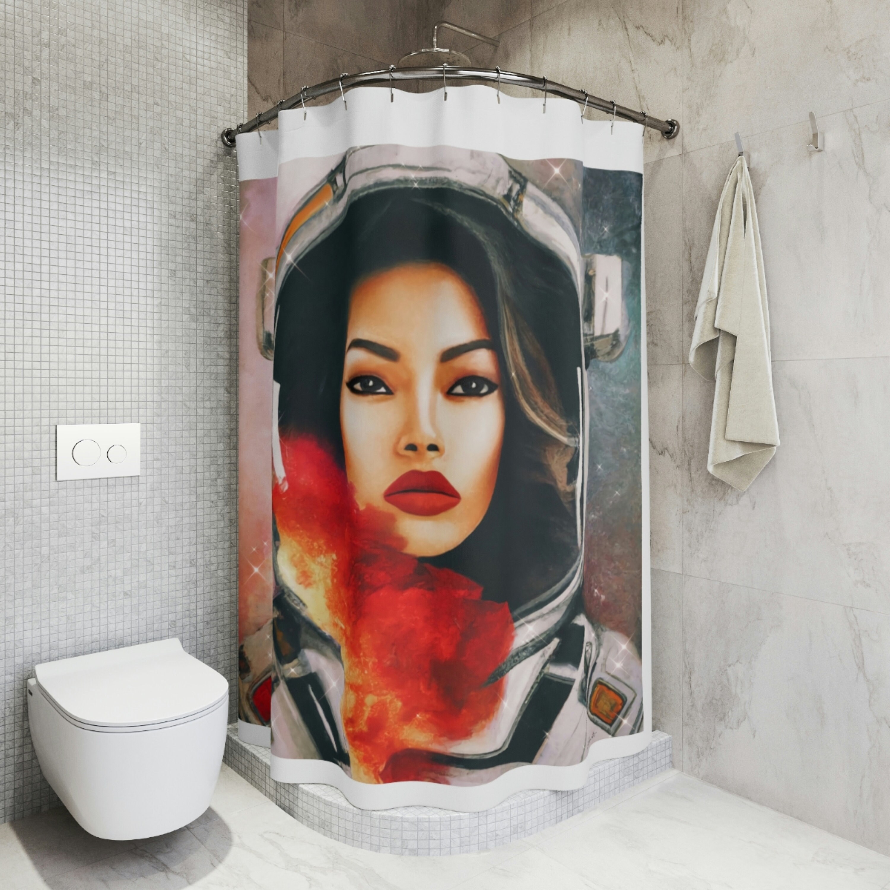 Astronaut, Space, Shower Curtain, Home Accessories, Bathroom Décor ...