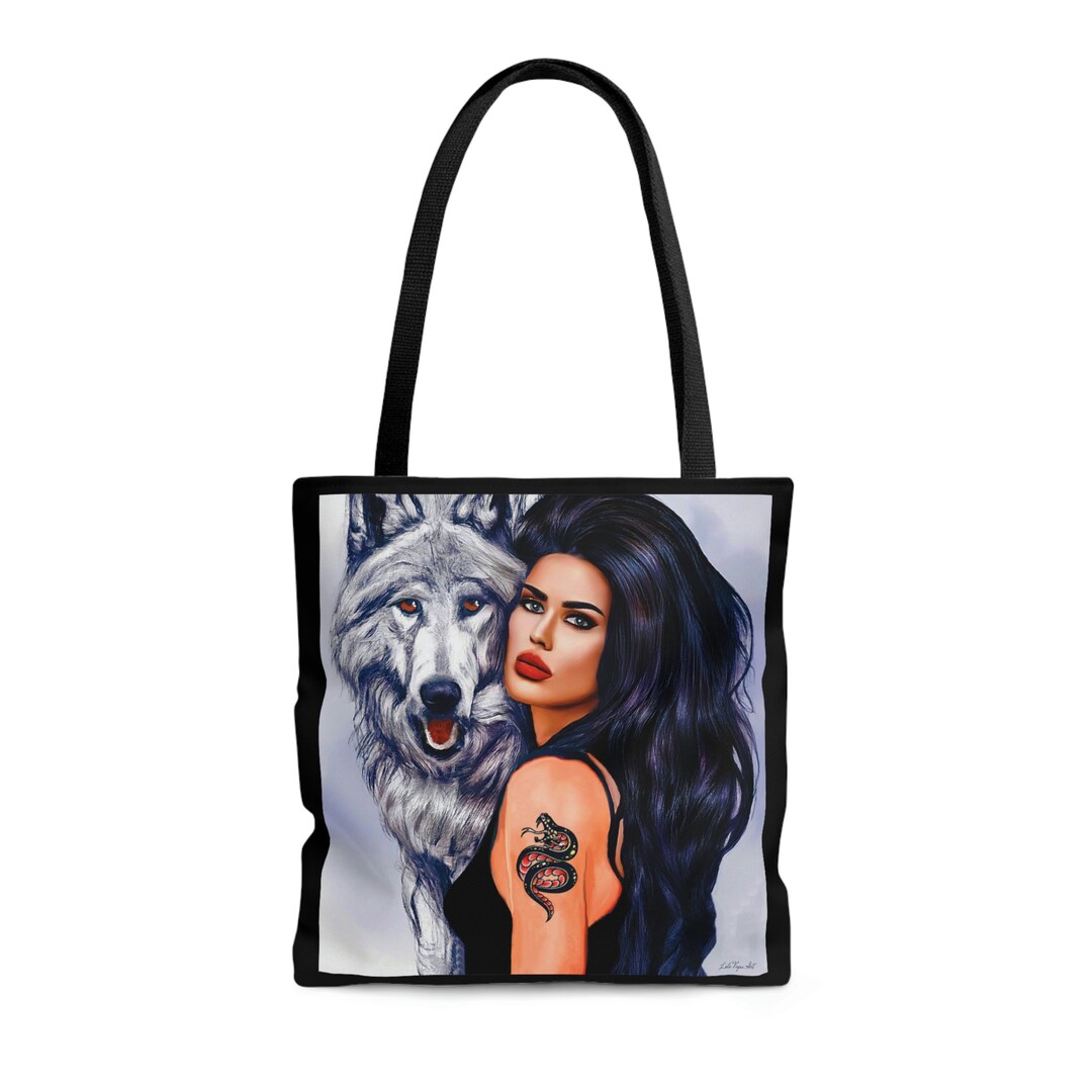 Wolf, Bag, Canvas Bag, Tote Bag, Gifts for Women, Canvas Shopper ...