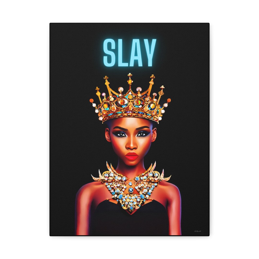 Black Girl Magic, Queen, African American, Crown, Wall Art, Wall Art ...