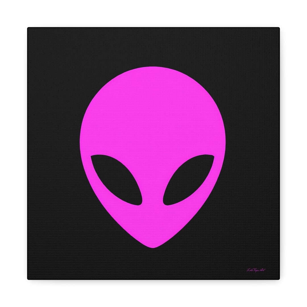 Pink Alien, Extraterrestrial, Wall Art, Wall Art Canvas, Wall Art Décor ...