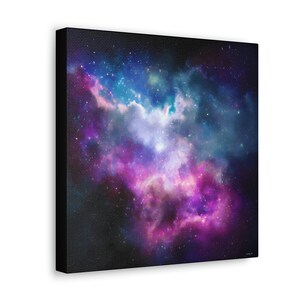 Galaxy, Space, Wall Art, Wall Art Canvas, Wall Art Décor, Nebula Wall ...