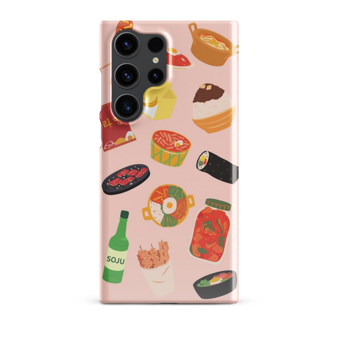 Cute Korean Food Pattern Snap Case for Samsung® - Etsy