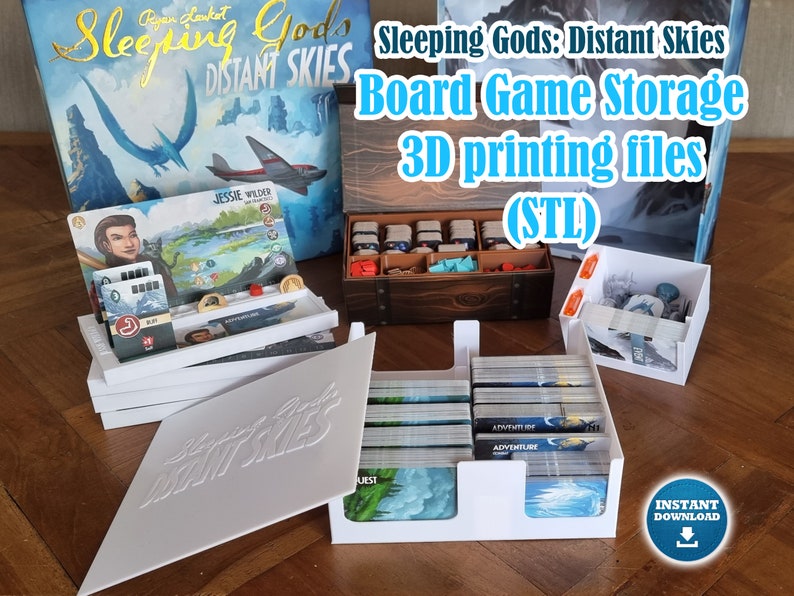 3D Printable Board Game Storage for Sleeping Gods: Distant Skies ...