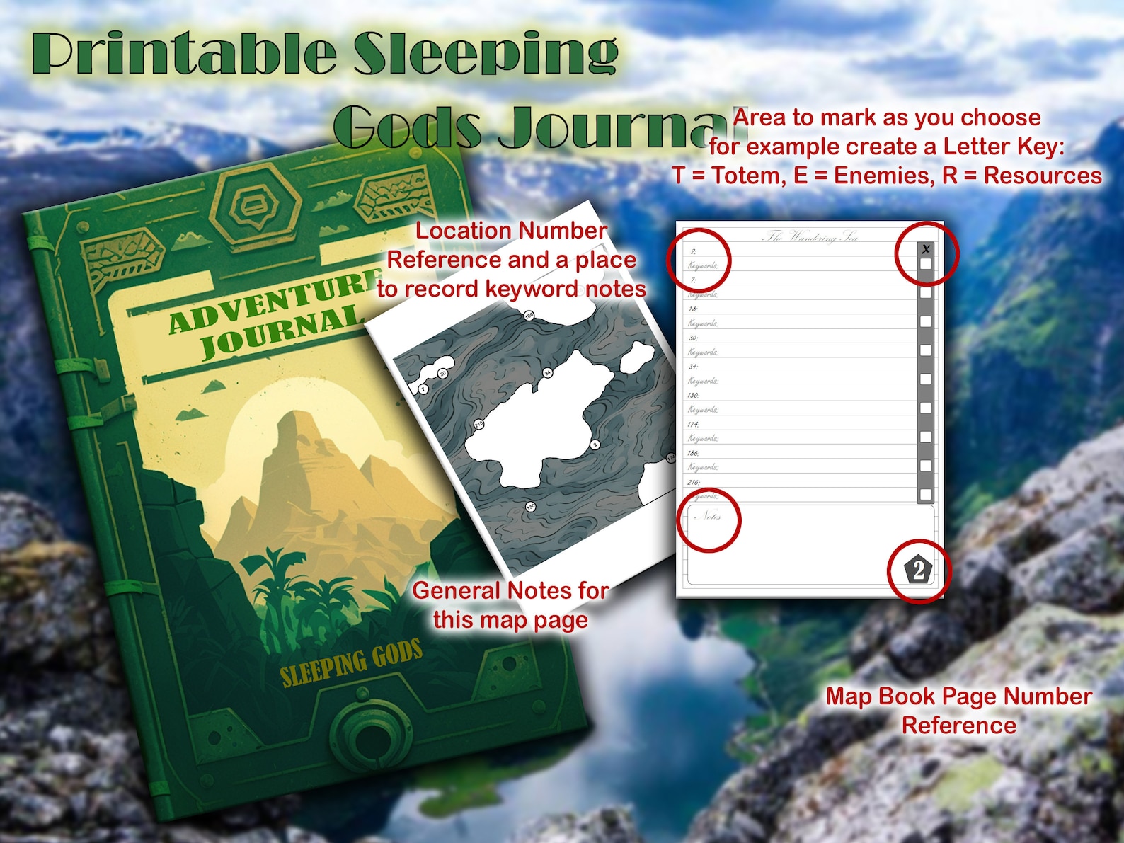 Sleeping Gods Log Book - Printable. Includes Tides of Ruin Maps. Board ...