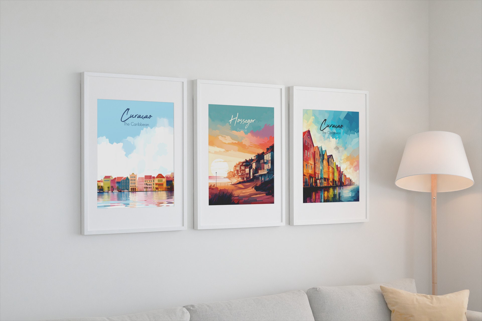 Curaçao Travel Poster, Digital Art Print, Travel Poster, Digital ...