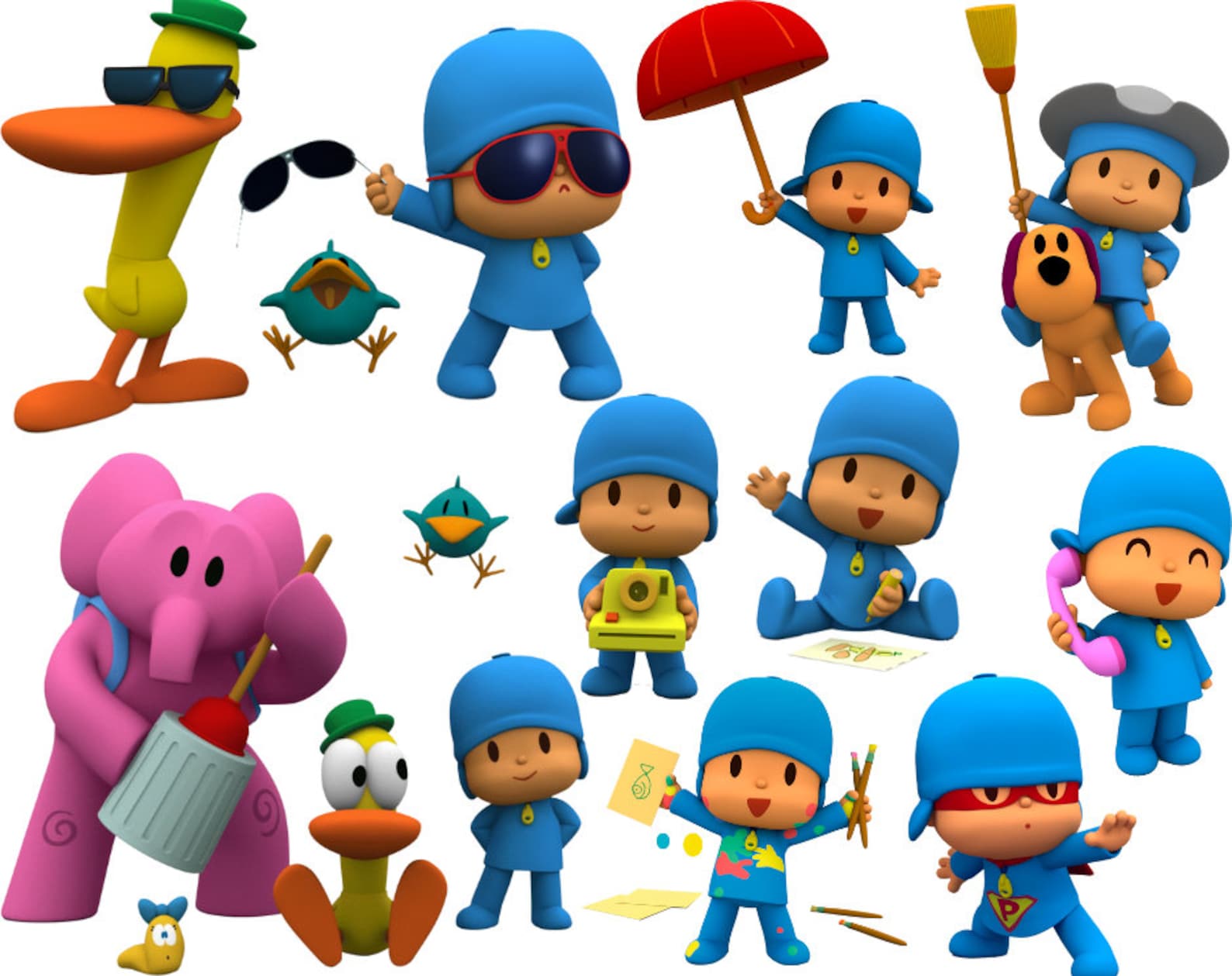 Pocoyo Clipart Png, Pocoyo Svg Bundle, Pocoyo. Birthday Party, Pocoyo ...