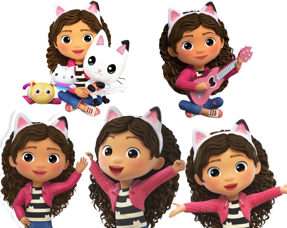 Gabbys Dollhouse Clipart Png Gabbys Svg Bundle Gabbys House - Etsy México