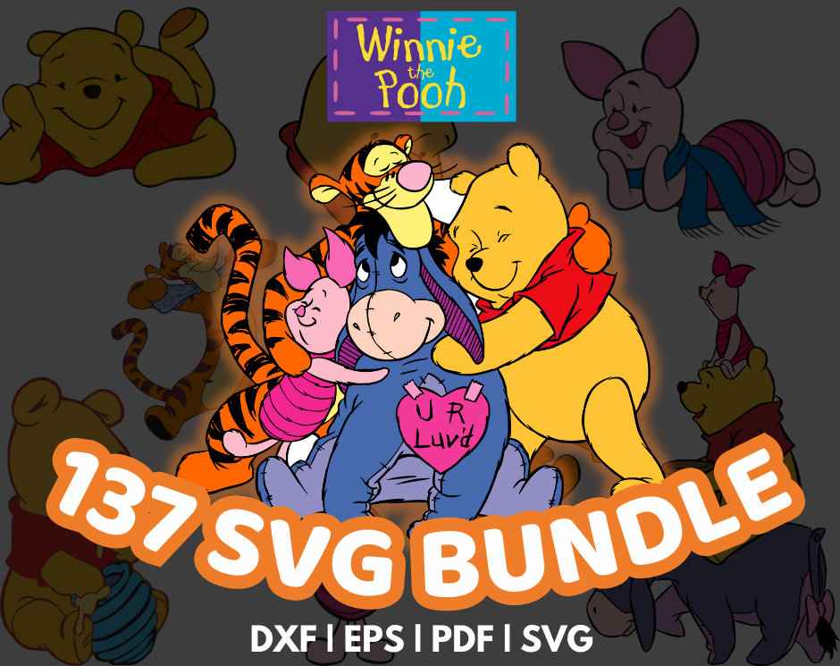 Winnie The Pooh Svg Winnie Bundle Svg Winnie Clipart Svg Etsy Uk