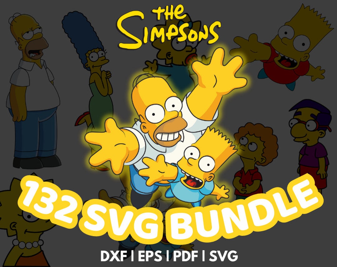 The Simpsons Svg Simpsons Bundle Svg Simpsons Clipart Svg Files For Cricut Svg Png Digital