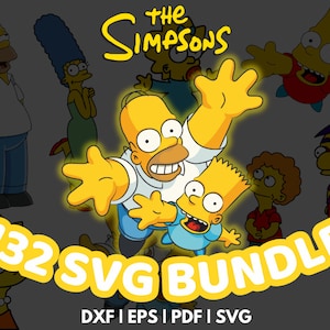 The Simpsons Svg, Simpsons Bundle Svg, Simpsons Clipart, Svg Files for ...