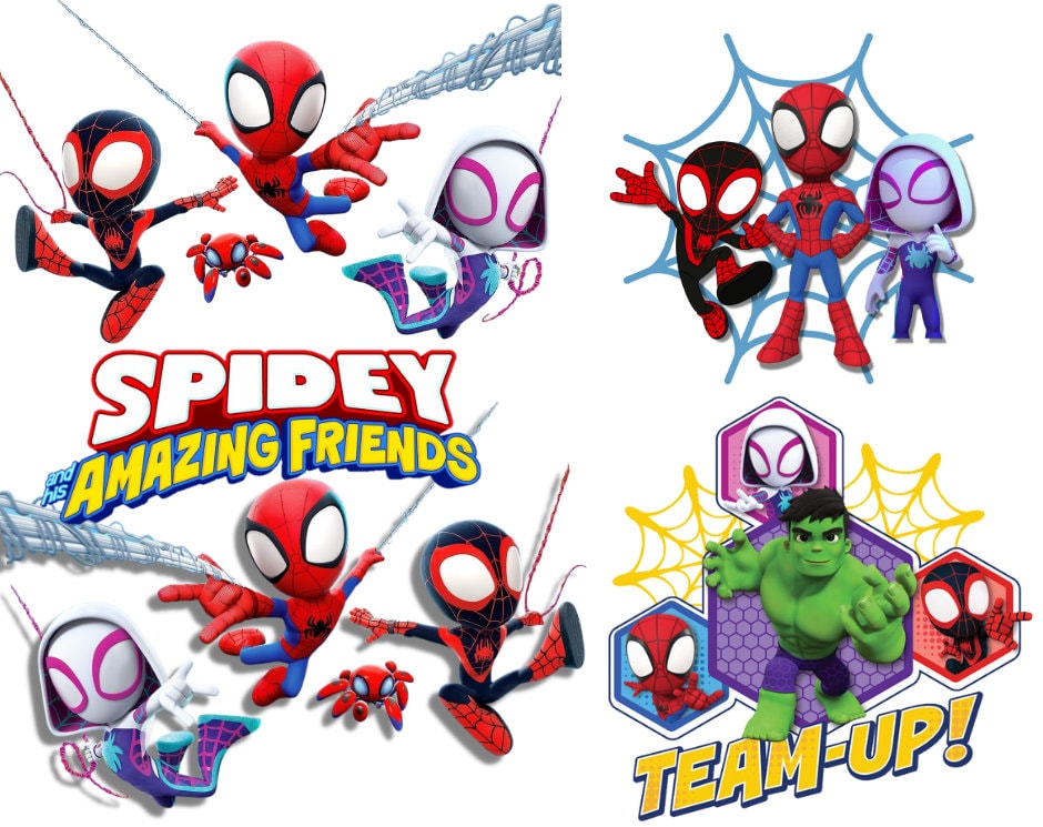 Spidey Clipart Png, Spidey Svg Bundle, Spidey Characters Transparent ...