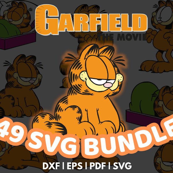 Garfield Svg - Etsy