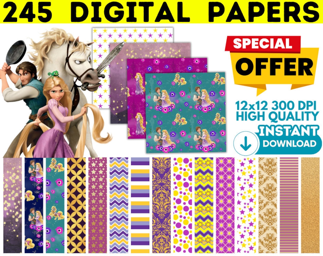 Tangled Digital Papers 300 Dpi, Tangled Wallpers, Tangled Backgrounds ...
