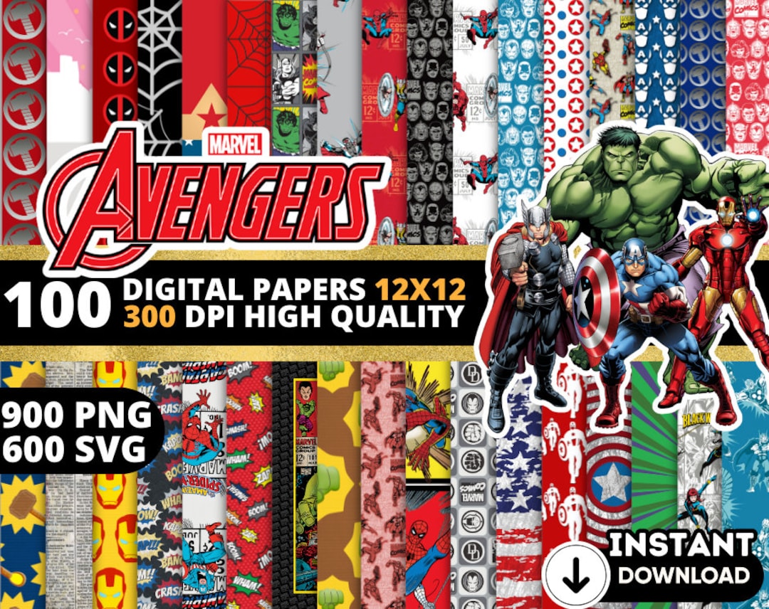 Avengers Digital Papers, Avengers Wallpers, Avengers Backgrounds ...