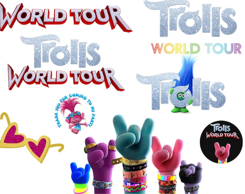 Trolls Clipart Png, Trolls Svg Bundle, Trolls Stickers Png Logo. Trolls ...