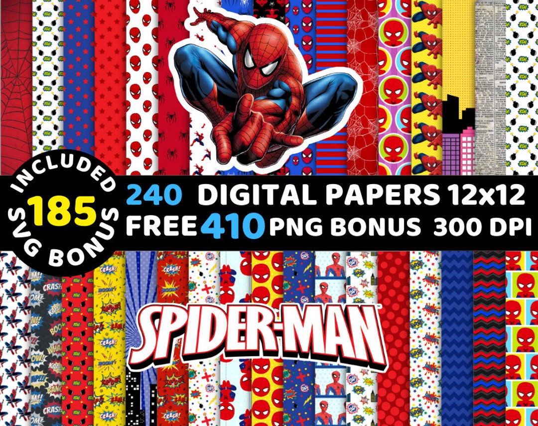 Spiderman Digital Papers, Spiderman Wallpers, Spiderman Backgrounds ...