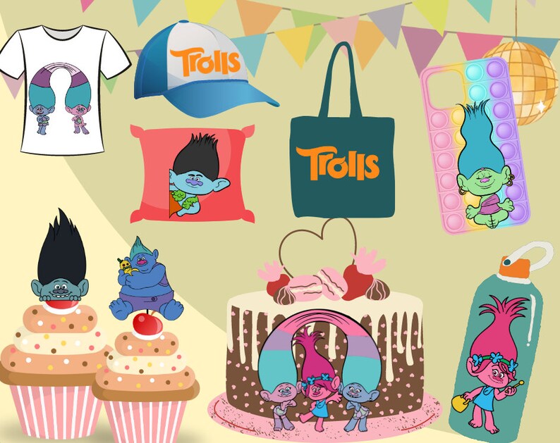 Trolls Svg, Trolls Bundle Svg, Trolls Clipart, Svg Files for Cricut ...