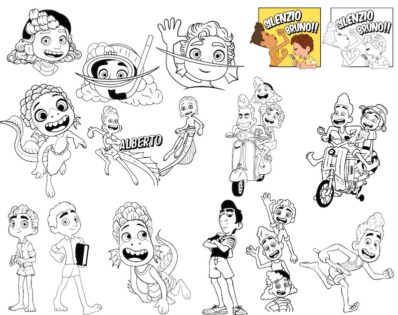 Luca Clipart Png Luca Svg Bundle Luca Digital Download Luca - Etsy