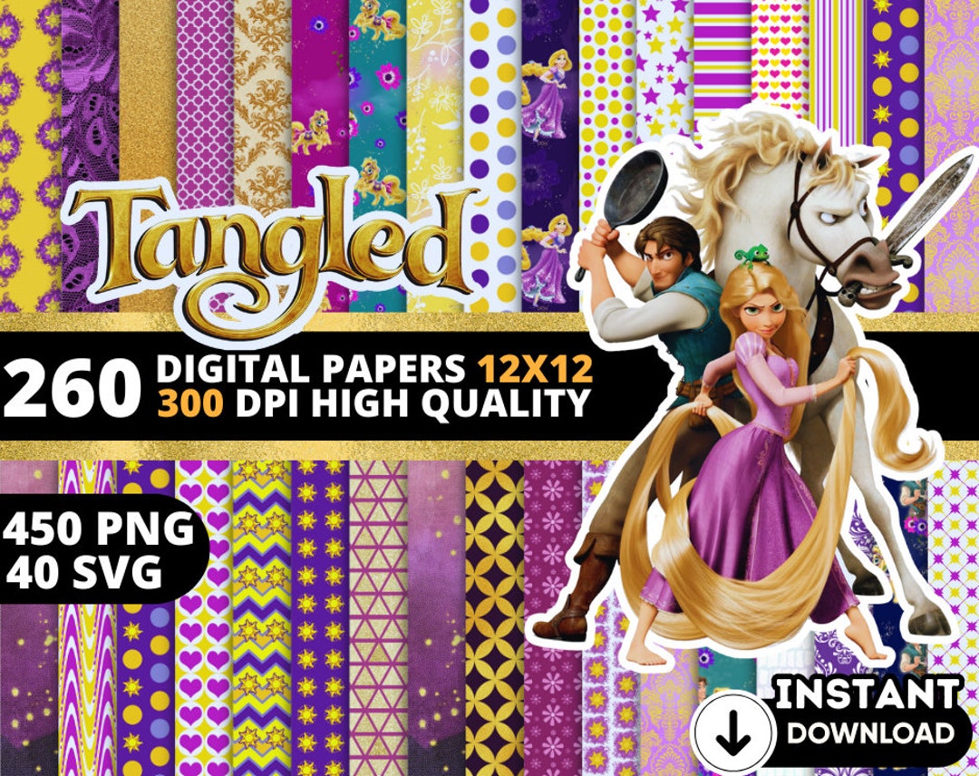 Tangled Digital Papers, Tangled Wallpers, Tangled Backgrounds, Tangled ...