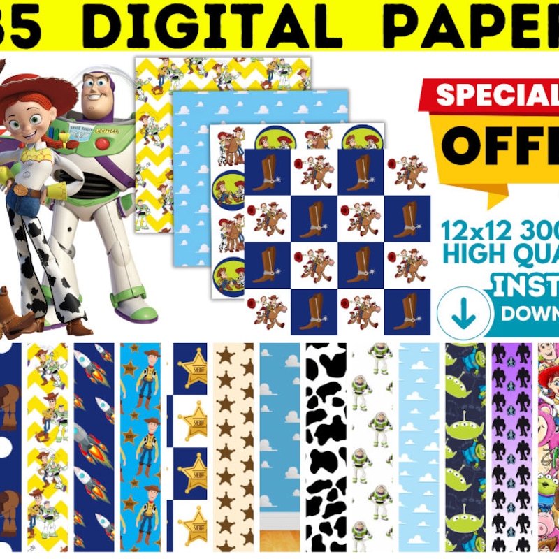 Toy Story Background - Etsy