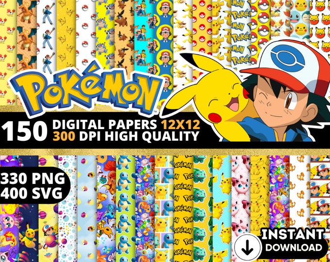 Pokemon Digital Papers, Pokemon Wallpers, Pokemon Backgrounds, Pokemon ...