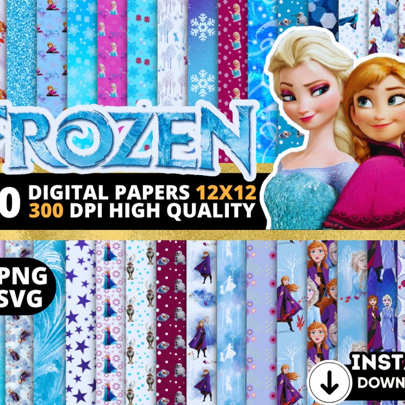 Frozen Background - Etsy