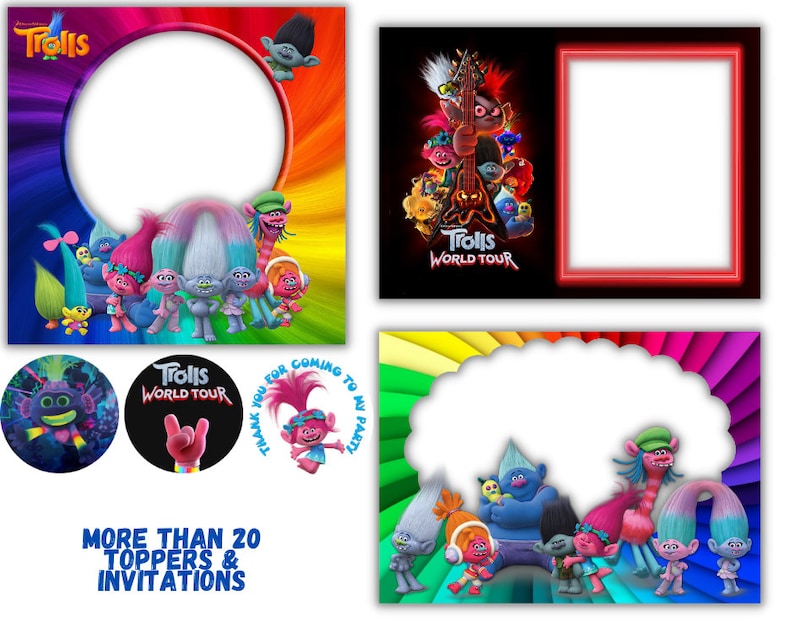 Trolls Clipart Png, Trolls Svg Bundle, Trolls Stickers Png Logo. Trolls ...