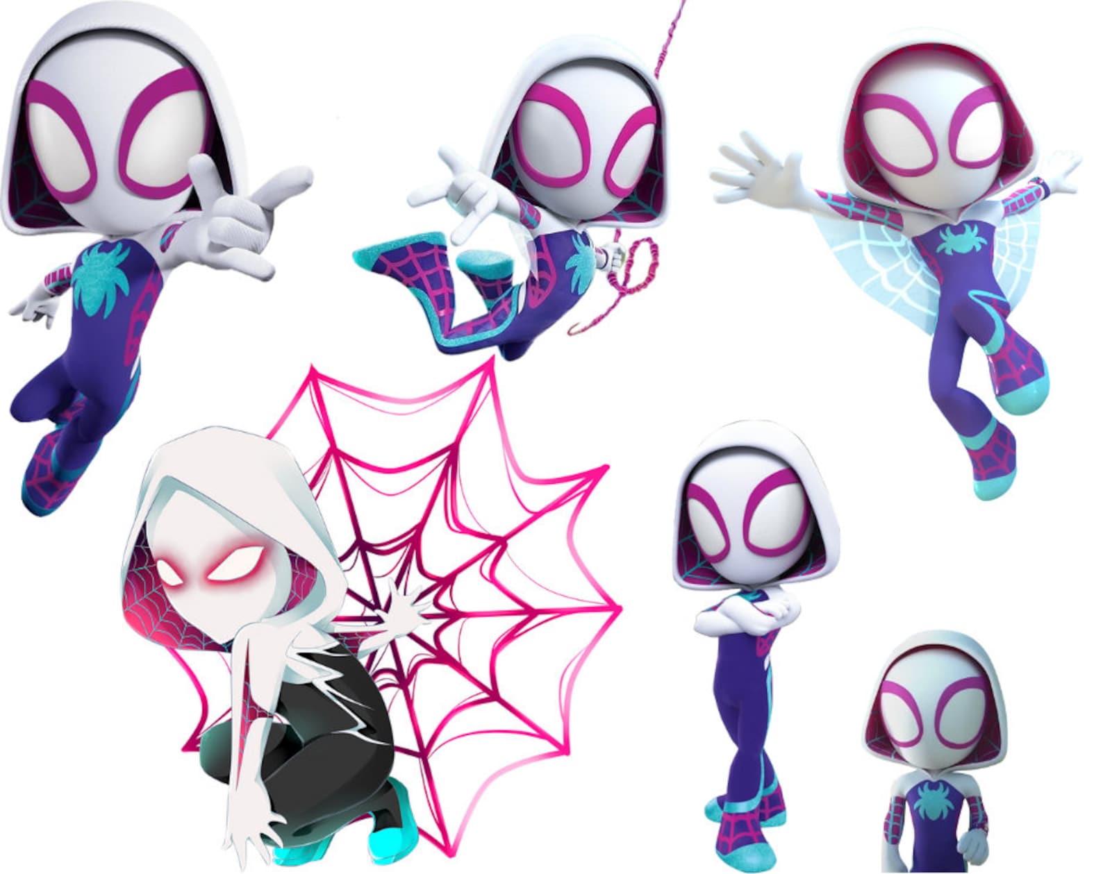 Spidey Clipart Png, Spidey Svg Bundle, Spidey Characters Transparent ...