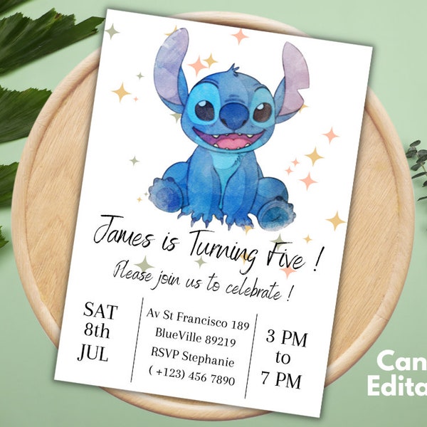 Stitch Baby Shower Invitation - Etsy