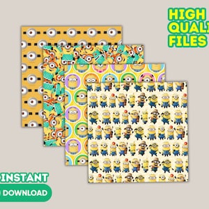 Minions Digital Papers 300 Dpi, Minions Wallpers, Minions Backgrounds ...