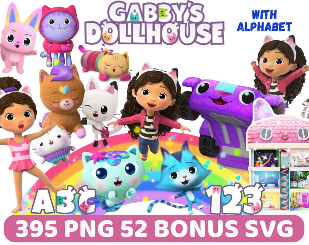 Gabbys Dollhouse Clipart Png, Gabbys Svg Bundle, Gabbys House Png ...