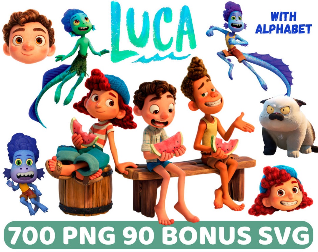 Luca Clipart Png, Luca Svg Bundle, Luca Digital Download, Luca Birthday ...