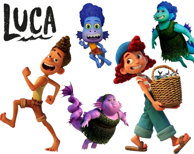 Luca Clipart Png Luca Svg Bundle Luca digital Download Luca - Etsy España