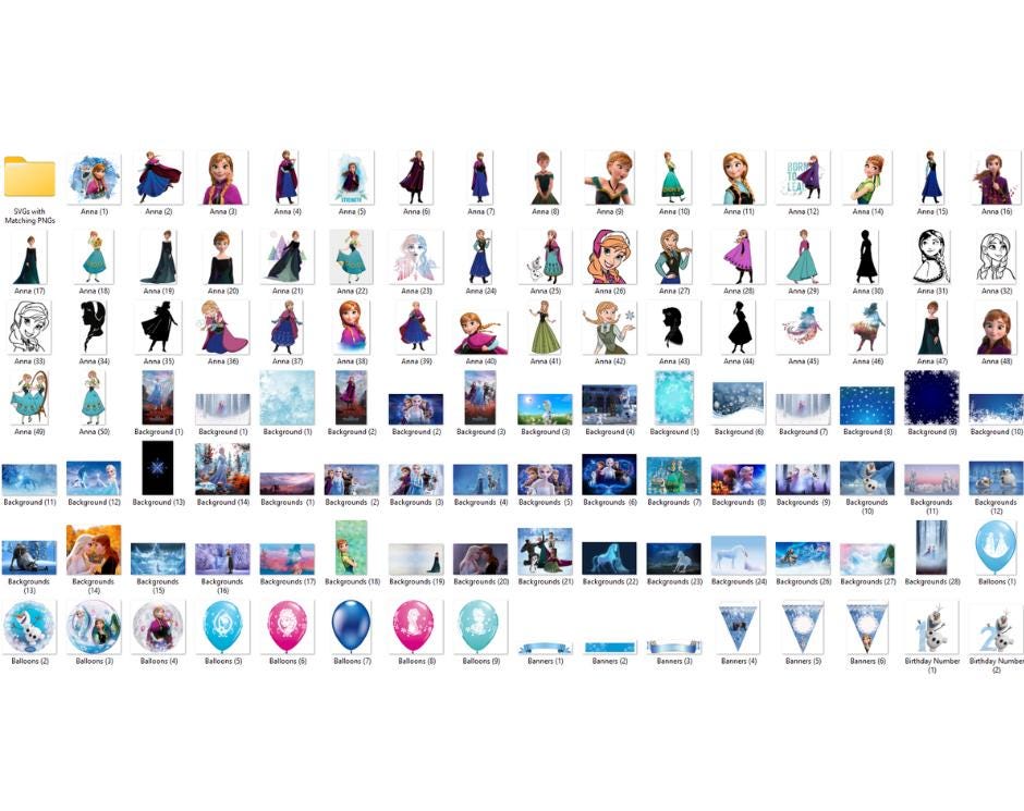Frozen Clipart Png, Frozen Svg Bundle, Frozen Stickers Logos, Frozen ...
