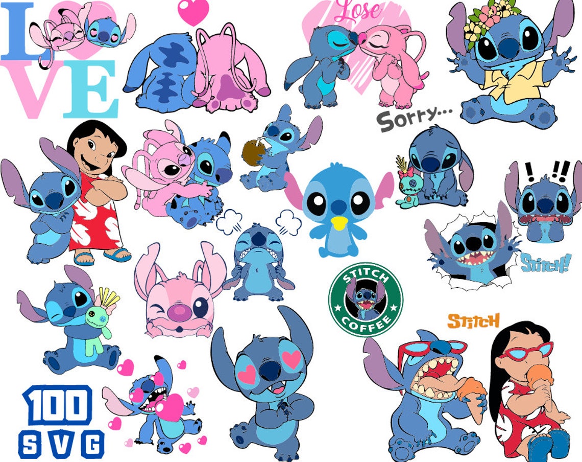 Lilo Stitch Clipart Png Lilo Stitch Svg Bundle Lilo All - Etsy Australia