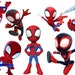 Spidey Clipart Png, Spidey Svg Bundle, Spidey Characters Transparent ...