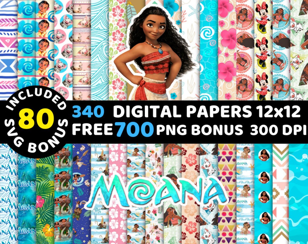 Moana Digital Papers, Moana Wallpers, Moana Backgrounds, Moana Clipart ...